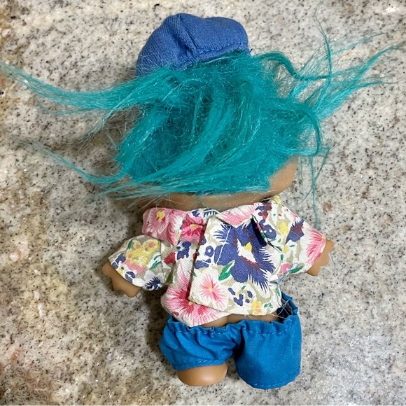 ace | Toys | Vintage Ace Troll Doll Jewel Belly Blue | Poshmark